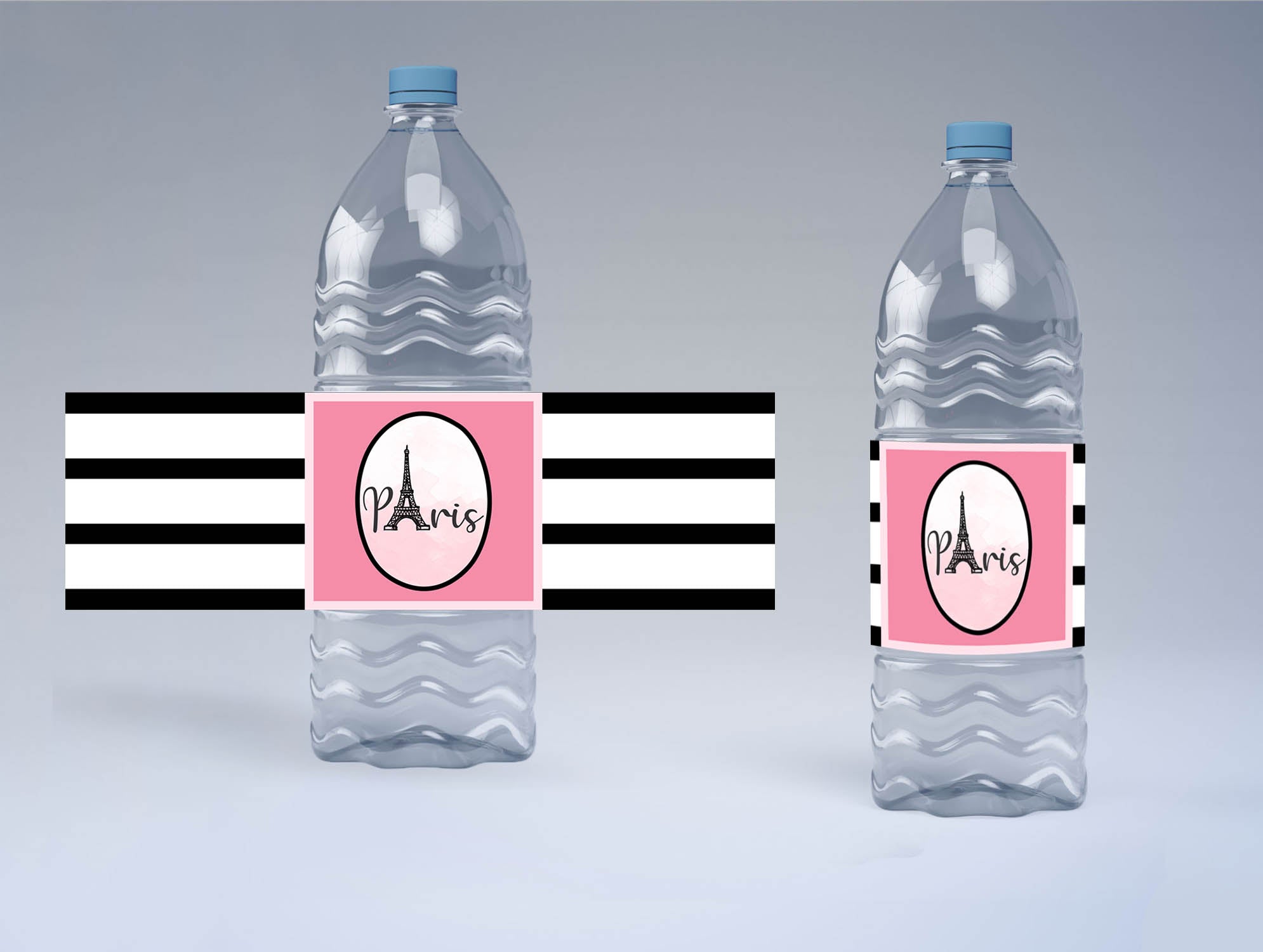 Buy Paris Birthday Party Decoration Water Bottle Labels | Party ...