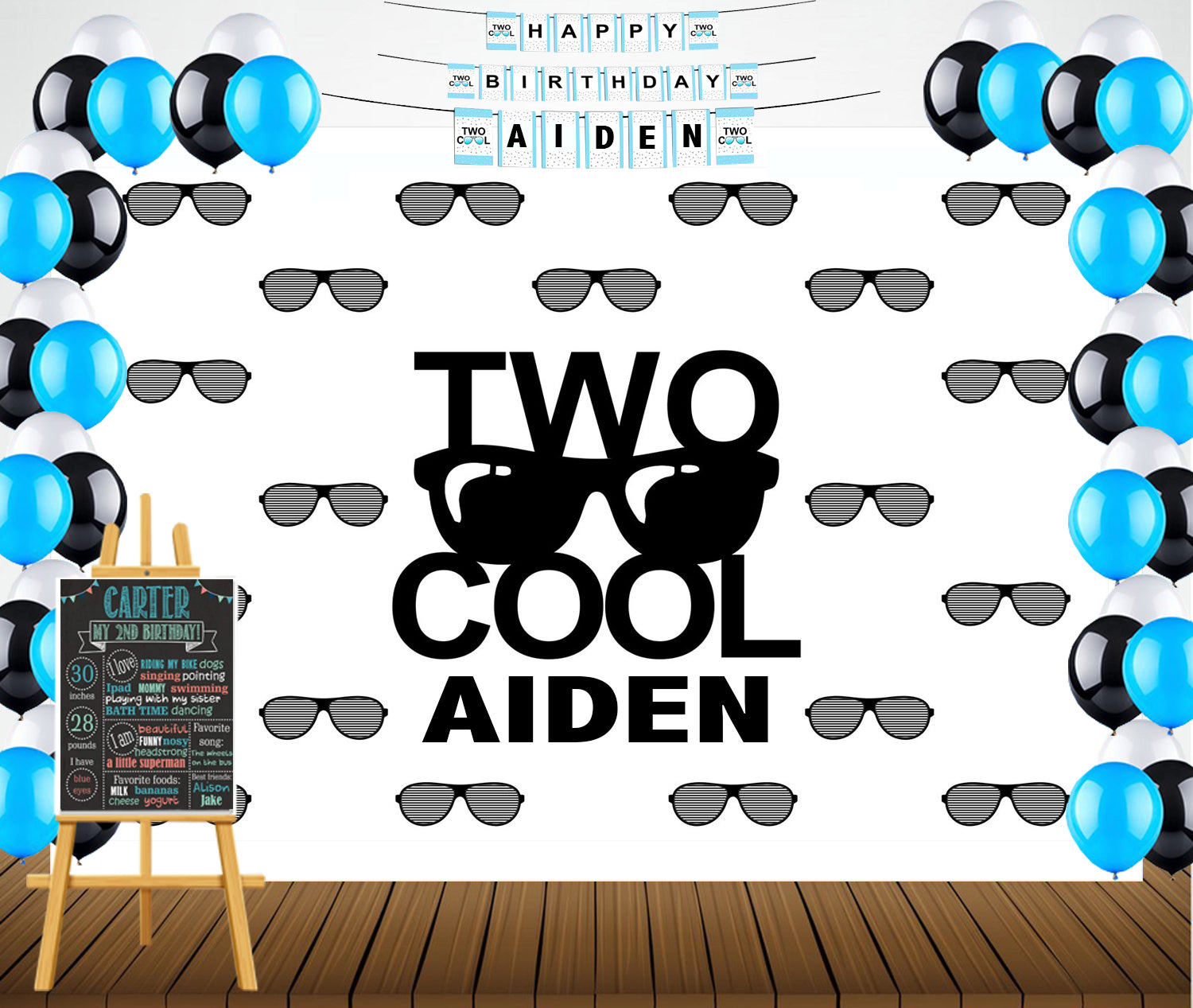Buy Two Cool Theme Birthday Party Personalized Complete Kit | Party ...