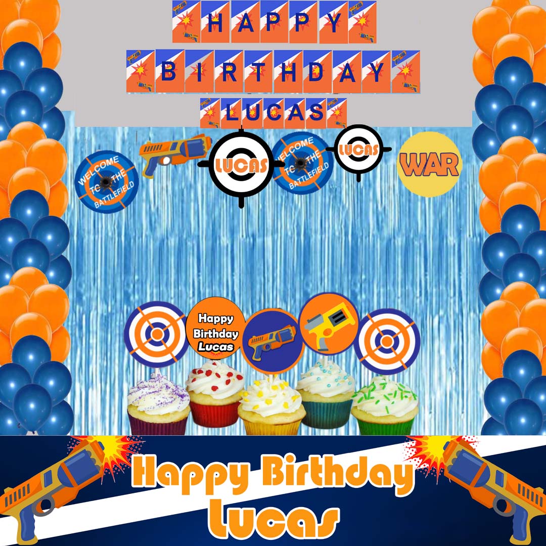 Buy Battlefield Birthday Party Decoration Complete Party Kit | Party ...