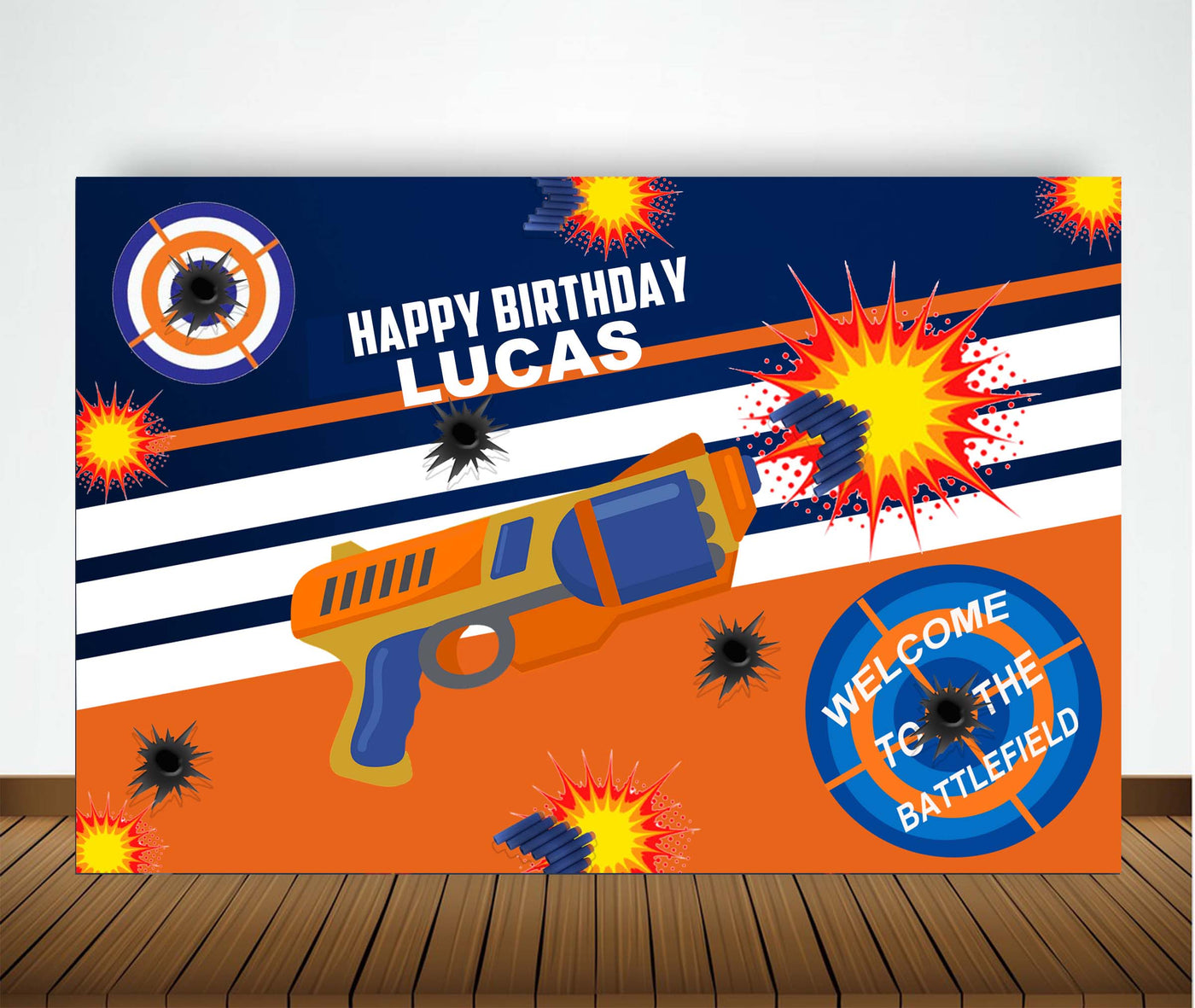 Buy Battlefield Party Theme Birthday Party Decoration Backdrop | Party ...