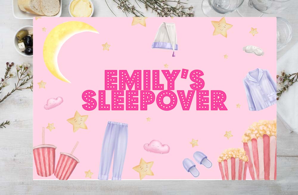 Buy Pyjama Theme Birthday Party Decoration Table Mats | Party Supplies ...
