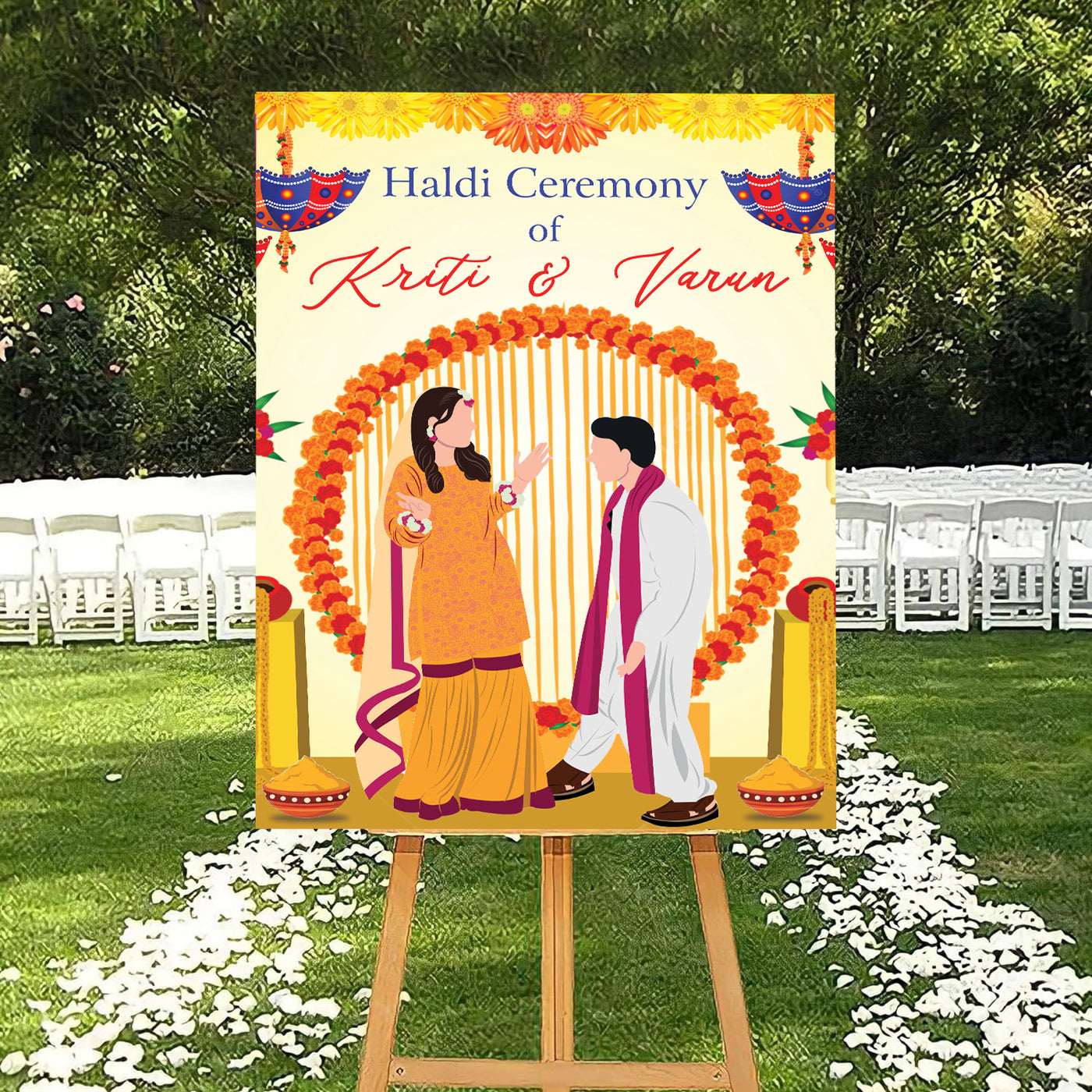 Buy Wedding Ceremony Welcome Board | Party Supplies | Thememyparty