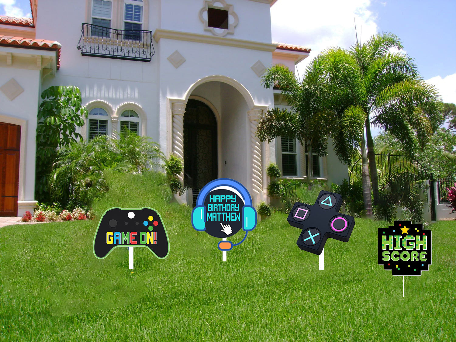 Buy Gaming Theme Birthday Party Decoration Cutouts | Party Supplies ...