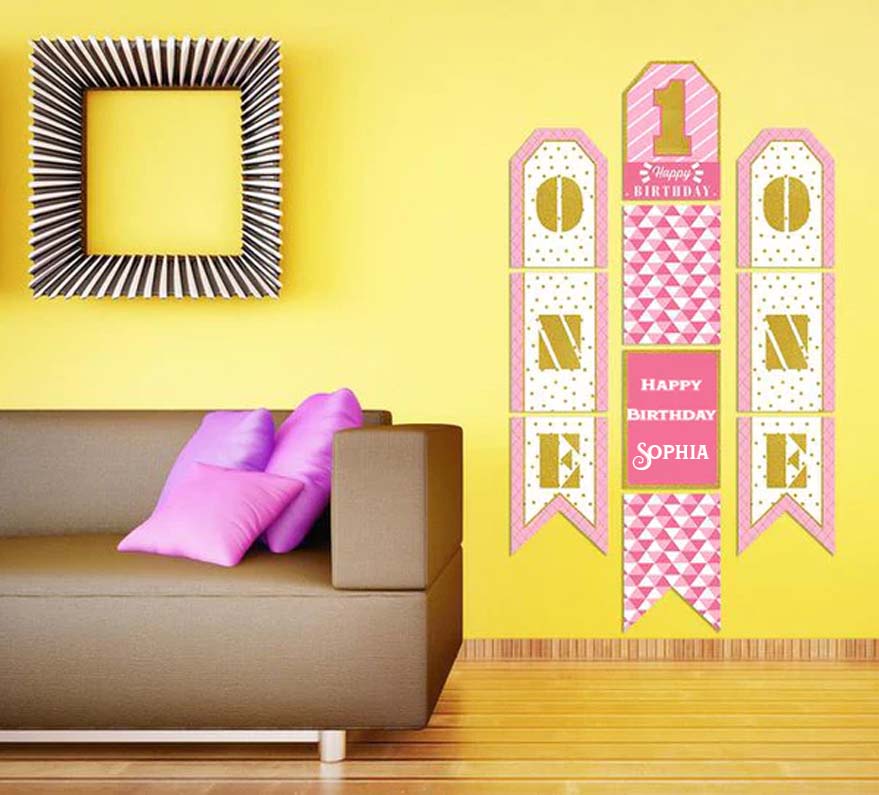 Buy Online One Is Fun Theme Birthday Party Decoration | Party Supplies ...