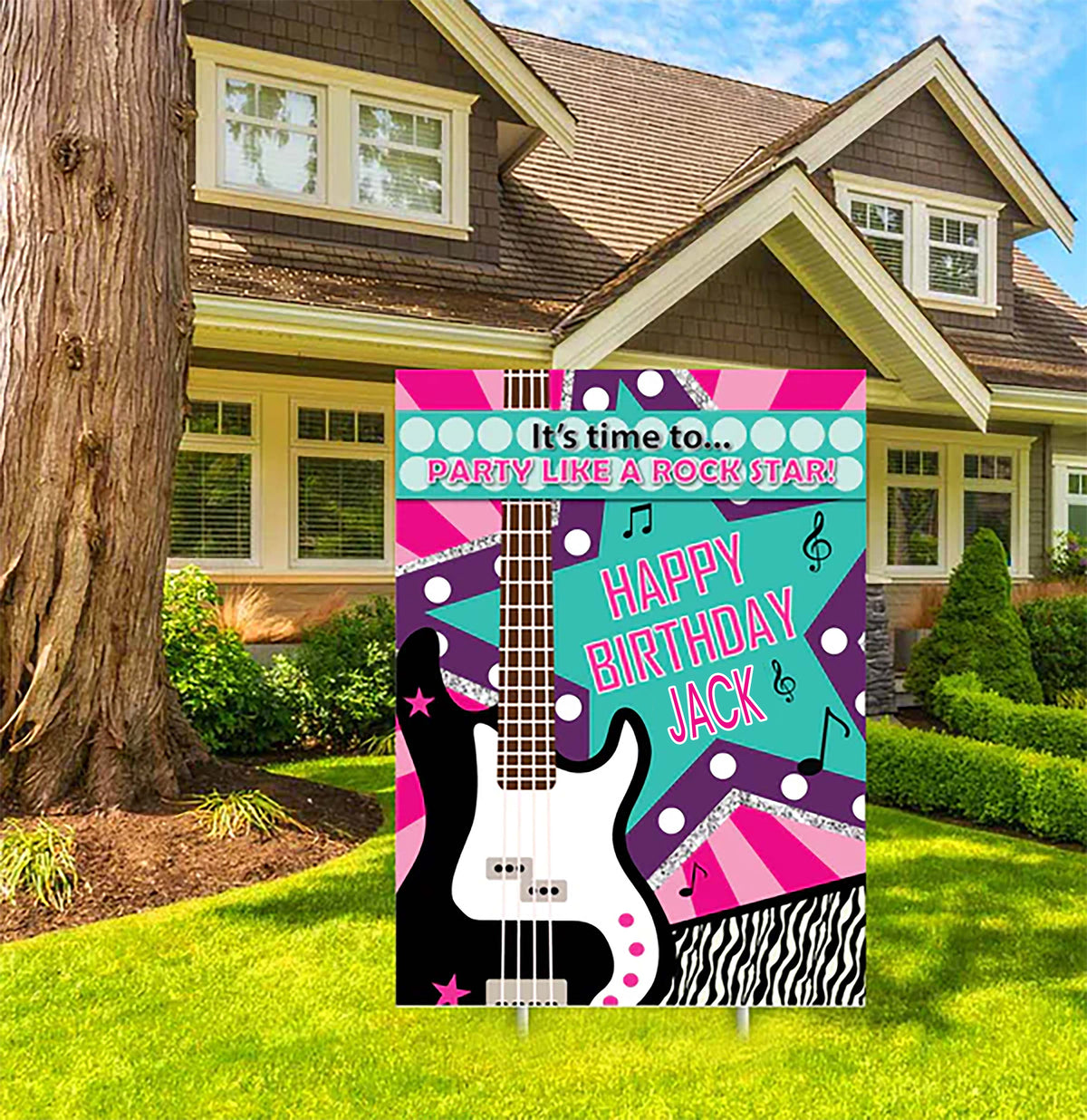 Buy Rockstar Birthday Party Welcome Board | Party Supplies | Thememyparty