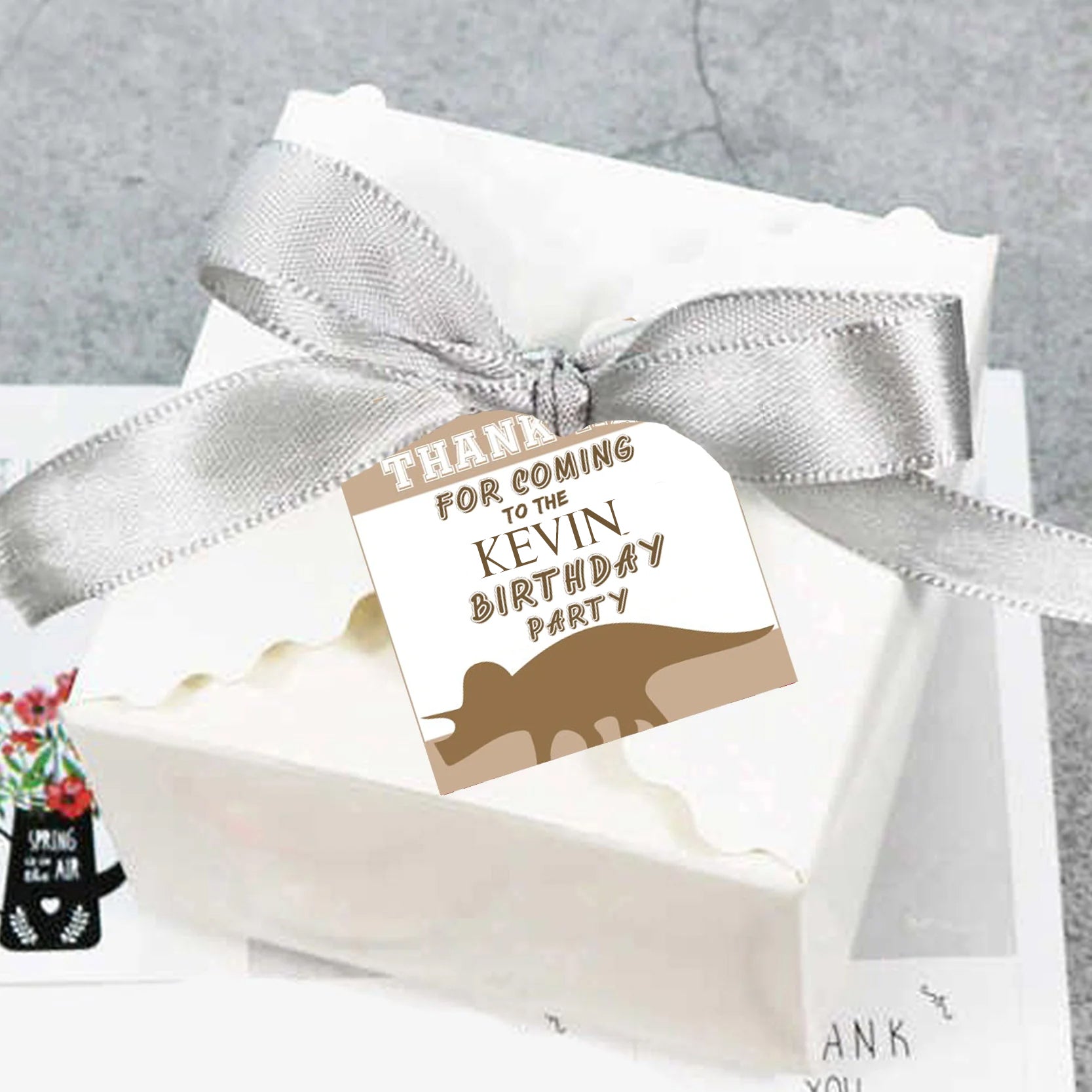 Buy Dinosaur Theme Birthday Party Decoration Thank You Gift Tags ...