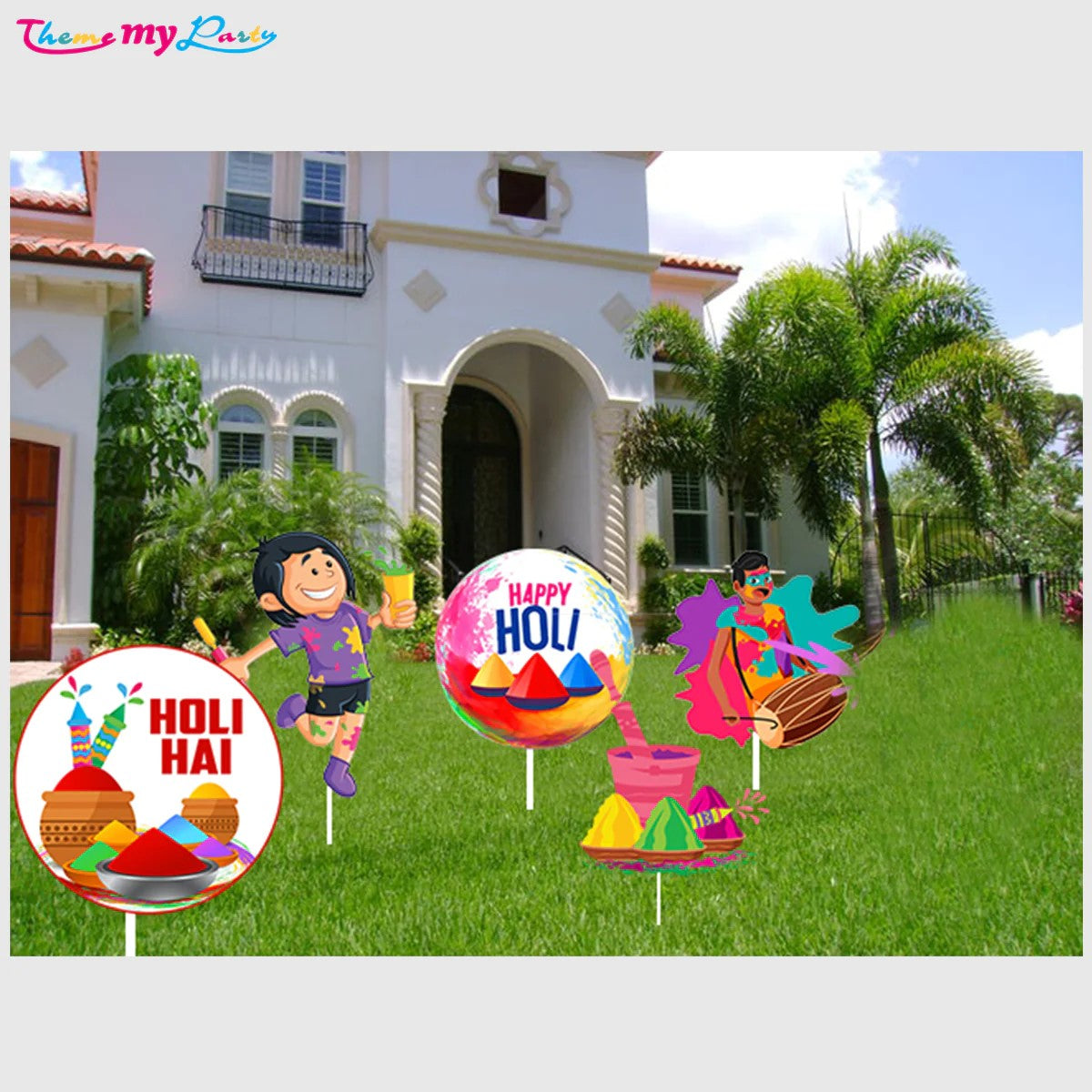 Buy Holi Party Decoration Cutouts | Party Supplies | Thememyparty