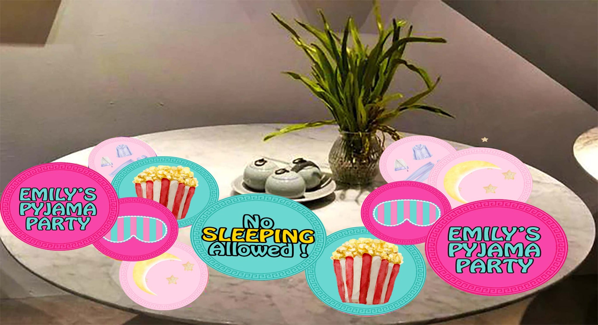 Buy Online Pyjama Theme Birthday Party Decoration | Party Supplies ...