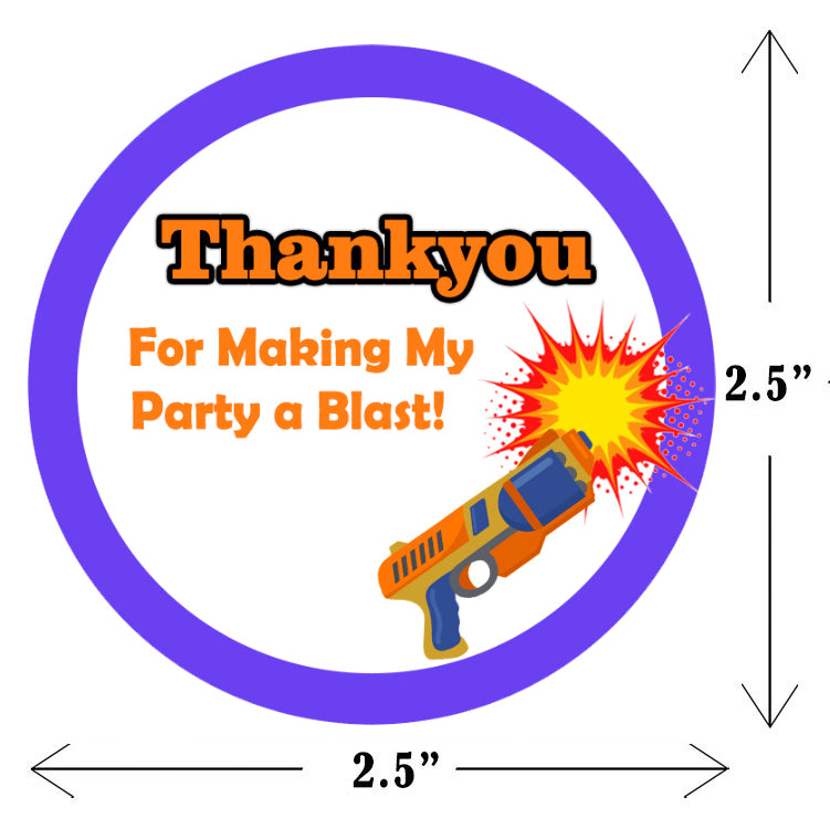 Buy Battlefield Party Birthday Party Decoration Thank You Gift Tags ...